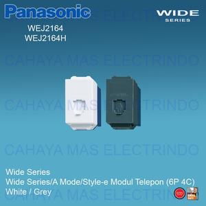 Jual Panasonic Wide Series/A Mode/Style-e Modul Telepon (6P 4C) WEJ2164 ...