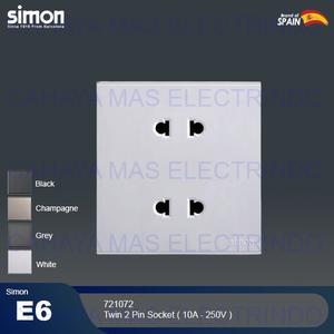 Jual SIMON E6 Socket-Outlets Twin 2 Pin Socket ( 10A - 250V ) 721072 ...