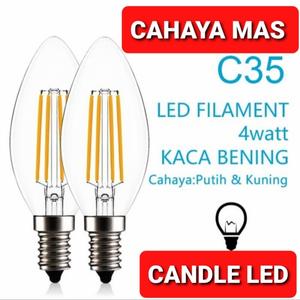 Jual FILAMENT CANDLE LED C35 2 WATT 4 WATT E14 E27 LAMPU HIAS LED ...