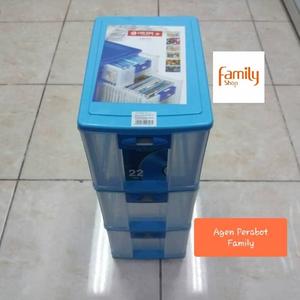 Jual Rak Laci CD 3 Susun Lion Pressa XL / Mini Container 3 Susun Lion ...