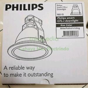 Jual Kap downlight philips FBS115 5" 5inch kosongan fiting E27 putih ...