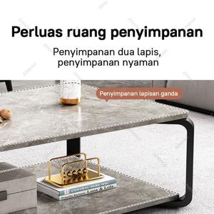 Jual COD&Garansi Persegi Motif Marmer Meja kopi mewah ringan Meja teh ...