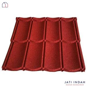 Jual Genteng Metal Pasir dan Halus Warna Merah dan Hijau Galvalume ...
