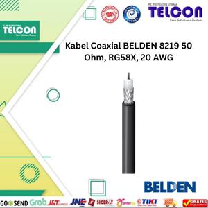 Jual Kabel Coaxial BELDEN 8219 50 Ohm Wireless Transmission Coax, RG58X, 20 AWG - Jakarta Timur ...