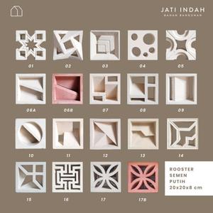 Jual Roster 20x20 cm Berbagai Motif | Lubang Angin Estetik | Loster ...