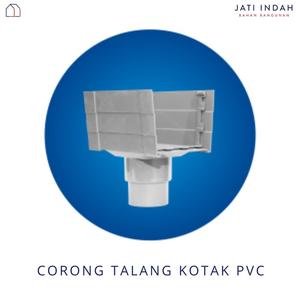 Jual Corong Talang Kotak PVC 14 cm / Fitting Torong Buangan Air Hujan ...