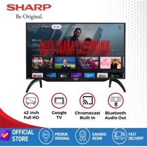 Jual ATO-882 LED TV SHARP 42 INCH 2T-C42BG1I ANDROID SMART DIGITAL FULL ...