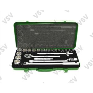 Jual Tekiro Kunci Shock Set 24pc 12PT 8-32mm 1/2"DR Box Besi Sock Set ...