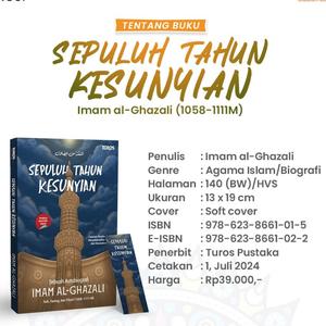 Promo Buku Autobiografi Imam Al-Ghazali - Sepuluh Tahun Kesunyian ...