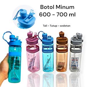 Jual Botol Air Minum Sedotan Sport Anak Sekolah Dewasa Seliya 600 700 Ml - Random Warna, 600ML ...