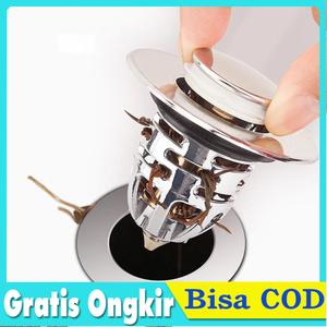 Jual Afur Kepala Sifon Pop Up Basin Sink Wastafel Drain Bathtub Filter ...