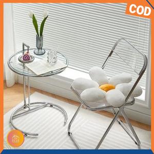 Jual crystal acrylic table /Meja Kursi Lipat /Kursi Lipat Transparan ...