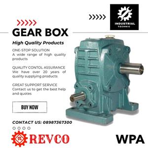 Jual GEAR BOX REVCO WPA 135 WORM GEAR REDUCER RATIO 1:10-60/ GEARBOX ...