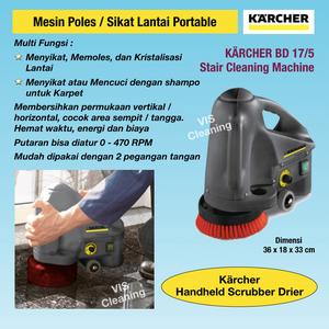 Jual Handheld Scrubber Karcher BD 17/5 C (Mesin Poles Portable / Tangg ...
