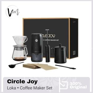 Jual Circle Joy V60 Coffee Maker Set Coffe Kettle Manual Electric Grinder Milk Frother Server ...