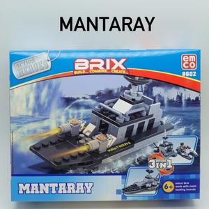 Jual EMCO BRIX Action Heroes 3in1 Creator Bricks Mobil Pesawat Army ...