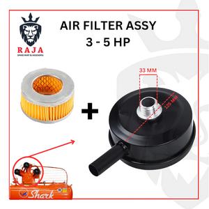 Jual Air Filter Kompressor Angin 3 - 5 HP Besi Filter Udara Assy 3 - 5 ...