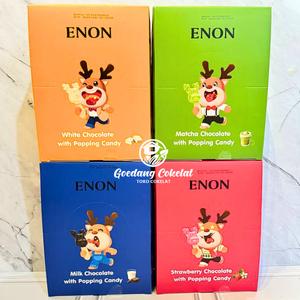 Jual Enon Cokelat late With Popping Candy 1 Box Isi 15 Sachet x 15g ...