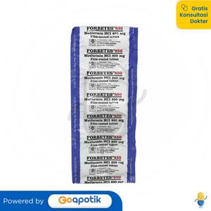 Jual FORBETES 850 MG STRIP 10 TABLET - Jakarta Timur - Apotek Kumara ...