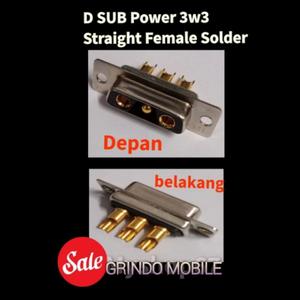 Jual Komptek Digital - KONEKTOR D SUB POWER 3 PIN FEMALE STRAIGHT 30A ...