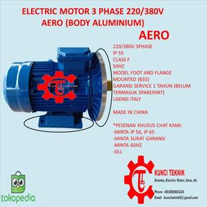Jual 1 HP 0,75 KW 3 Phase 2 Pole Elektro Motor/dinamo/Motor Induksi B35 - Kota Surabaya - PT ...