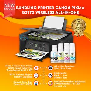 Jual Printer Canon PIXMA G3770 Wireless (Print-Scan-Copy) InkTank ...