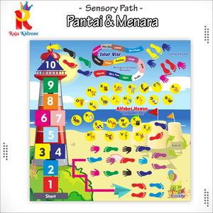 Jual Raja Kidzone Mainan Edukasi Sensory Path | Playmat - Pantai ...