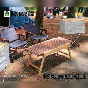 Jual Meja Lipat Sliding Meja Camping Camp Folding Table 90 x 40cm kayu ...