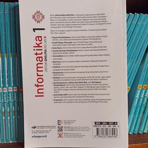 Jual Buku Informatika Kelas 1 10 X Sma Erlangga Kurikulum Merdeka Ori ...