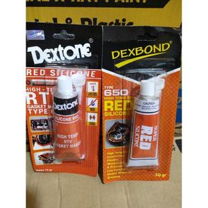 Jual lem merah dextone dexbond lem anti panas lem blok mesin besar 70gr ...