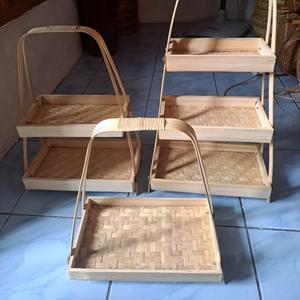 Jual rak susun bambu kayu display - Jakarta Selatan - Imas Bakery ...