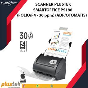 Jual SCANNER PLUSTEK SMARTOFFICE PS188 (FOLIO/F4 - 30 ppm) (ADF ...
