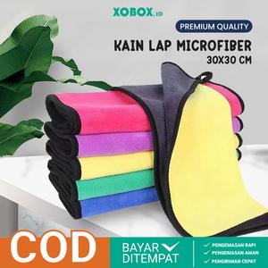 Promo Kain Lap Microfiber Premium 30x30 Handuk Mini 2 Sisi Lembut ...