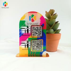 Jual Standee QR Code Sign Akrilik / Business Sign Akrilik Custom ...