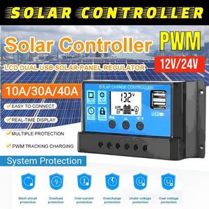 Jual Solar Charge Controller PWM Automatic 12V/24V dengan Sistem Proteksi Aman 60A 40A 30A 10A ...