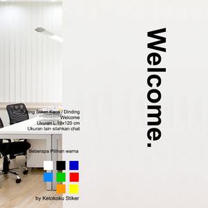 Jual Stiker Tulisan Welcome Kaca Dan Dinding Cutting Sticker - Putih ...