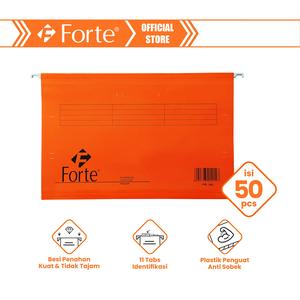 Jual [Forte] [50pcs] Map Gantung Hangmap Suspension File F4 Orange ...