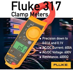 Jual Fluke 317 AC/DC Clamp Meter 600A - Kota Bandung - The Digital ...