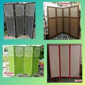Jual Sketsel Pembatas Ruangan Dengan Roda / Sketsel / Sekat Ruangan ...