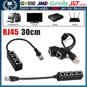 Jual Splitter Ethernet Rj45 Kabel Adapter Cabang 3 Port Lan Jaringan ...