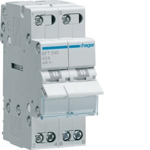 Jual HAGER MCB COS CHANGE OVER SWITCH 2P 40A SFT240 SNI ORIGINAL PLN G ...