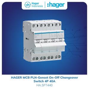 Jual HAGER MCB COS CHANGE OVER SWITCH 4P 40A SFT440 SNI ORIGINAL PLN G ...