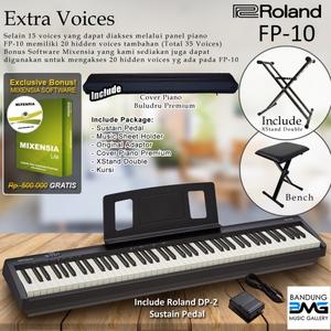 Jual Roland FP 10 Digital Piano / FP10 / FP-10 (Spek diatas P45 ...