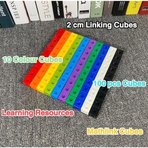 Jual [capt99] Mainan Edukasi Anak DIY Balok Kubus 2cm Linking Learning ...