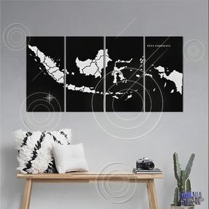 Promo NOTSLEEP STORE - Poster Kayu MDF 203 1 Set 4pcs 153 - Hiasan ...