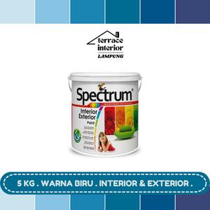 Jual Cat Tembok Spectrum Interior & Exterior Warna Biru 5 Kg ...
