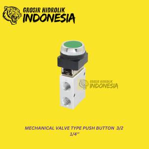 Jual PNEUMATIC MECHANICAL VALVE TYPE PUSH BUTTON 3 LUBANG 3/2 DRAT 1/4'' - Jakarta Barat ...