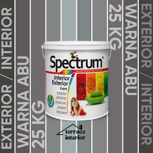 Jual Cat Tembok Spectrum Interior & Exterior Warna Abu 25 Kg - Gothic ...