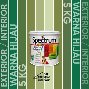 Jual Cat Tembok Spectrum Interior & Exterior Warna Hijau 5 Kg - Glimpse ...