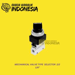 Jual MECHANICAL VALVE / PNEUMATIC MECHANICAL VALVE TYPE SELECTOR 2 LUBANG 2/2 DRAT 1/8 ...